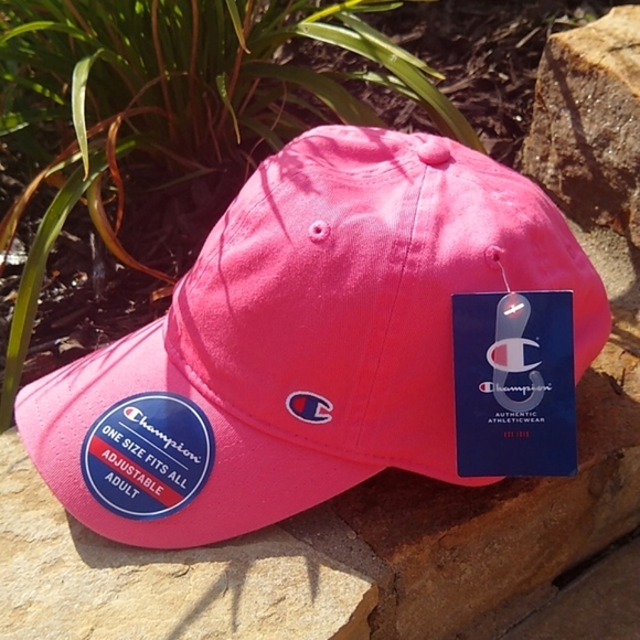 Champion | Accessories | Champion Flow Dad Adjustable Pink Baseball Cap ...